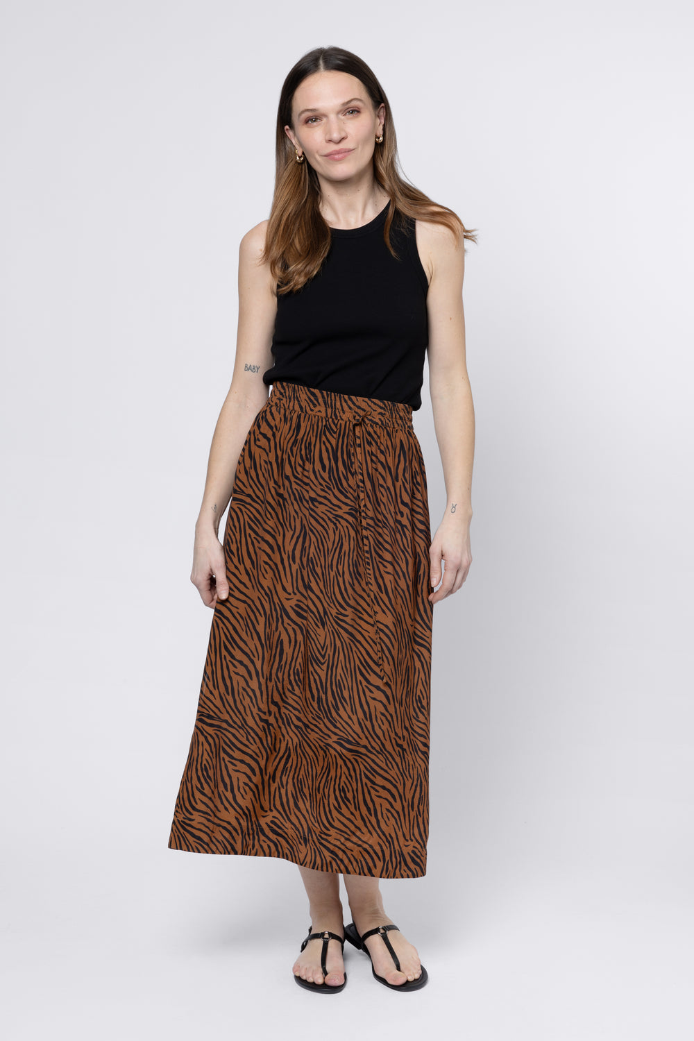 Saffy Zebra Print Skirt