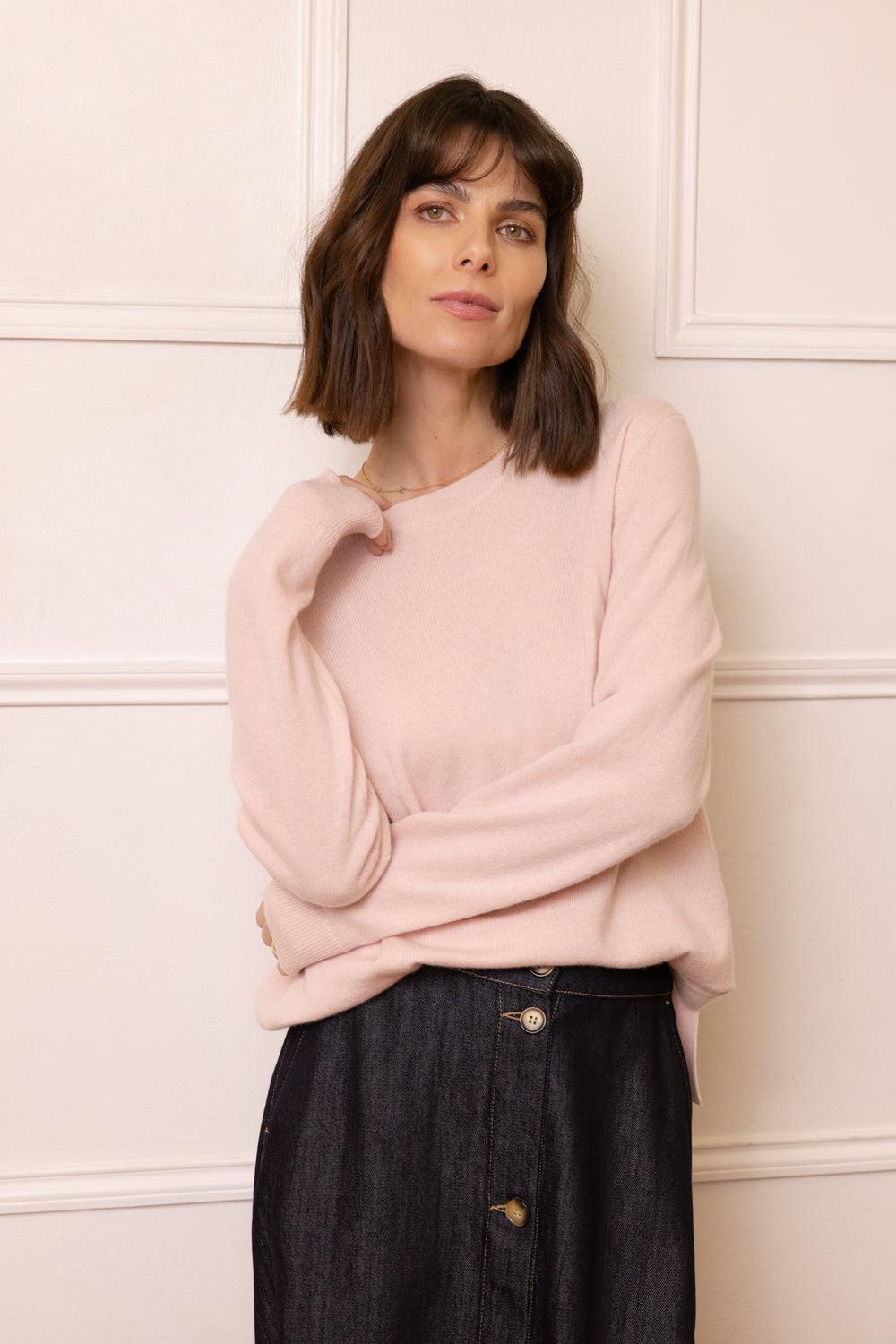 Blush Cashmere Blend Jumper, Alex | Eleven Loves